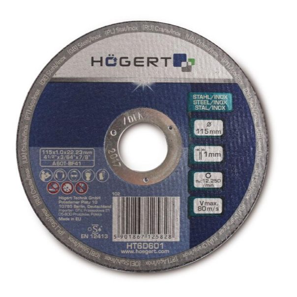 HOGERT Rezni disk za metal/inox 125 mm ultra tanak 1.0 mm