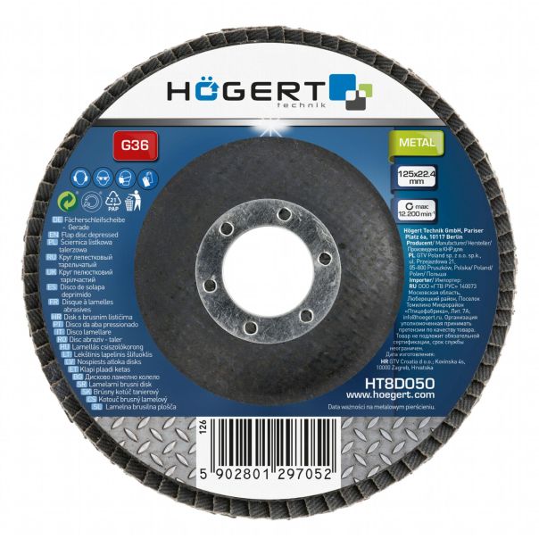 HOGERT LB disk hohert fi 125 mmx22,4 MMP100