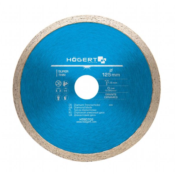 HOGERT Rezni dijamantski disk 125 mm