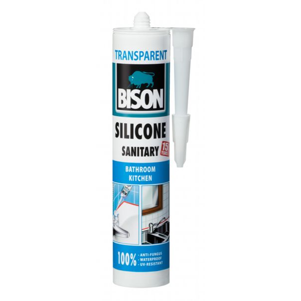 BISON Silicone Sanitary Trans 280 ml 144009