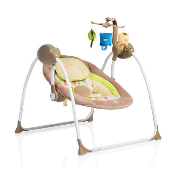 Muzička ljuljaška za bebe Swing+ kapućino, can7416