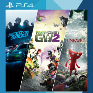 Need for Speed 2015 + Unravel + Plants 2 PS4
