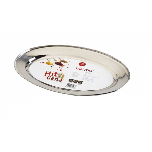 LORME Basic oval za hranu inox 35 cm