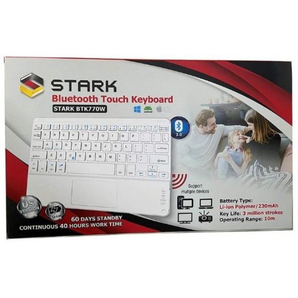 STARK Bežična tastatura BTK770W US bluetooth (Bela)
