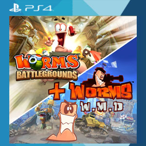 Worms Battlegrounds + Worms W.M.D PS4