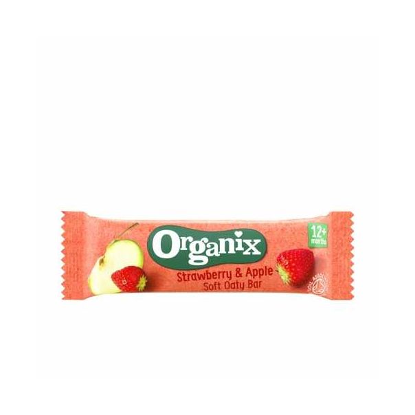 ORGANIX Organske mekane ovsene štanglice – jagoda I jabuka 30 gr (12m+)