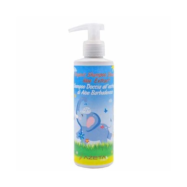 AZETABIO Organski šampon za kosu i telo sa aloe verom 200 ml, 0+M