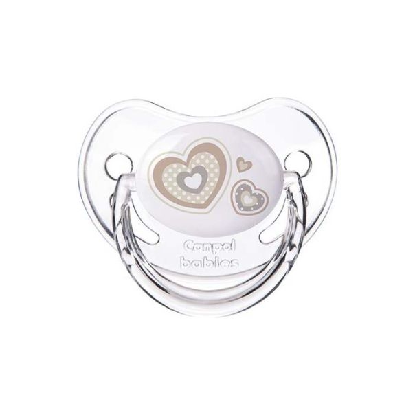 CANPOL Varalica silikonska Orthodontic 0 - 6+M 22/565 "Newborn Baby" 1 komad - "Srca"