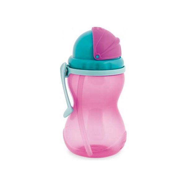 CANPOL Flašica sportska za bebe sa slamkom 370 ml 56/113 -Pink