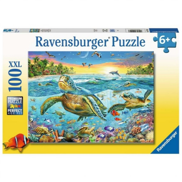 Ravensburger puzzle (slagalice) - Plivanje sa kornjačama