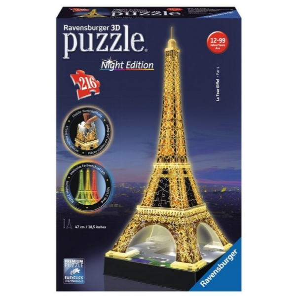 Ravensburger 3D puzzle (slagalice) - Ajfelov toranj noću