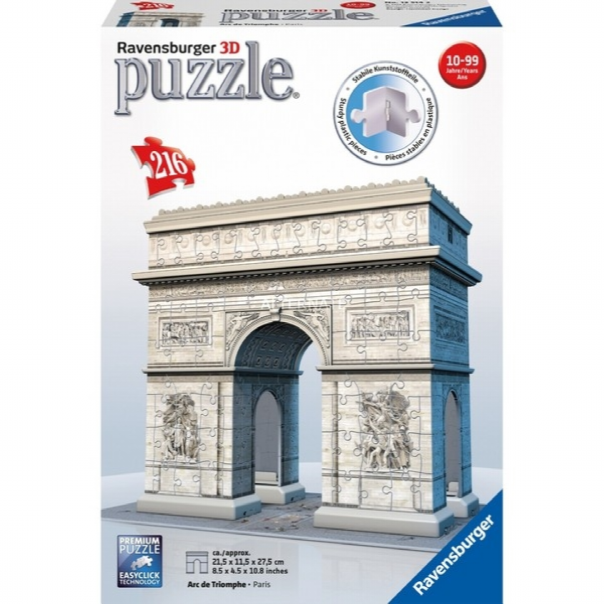 Ravensburger 3D puzzle (slagalice) - Trijumfalna kapija u Parizu