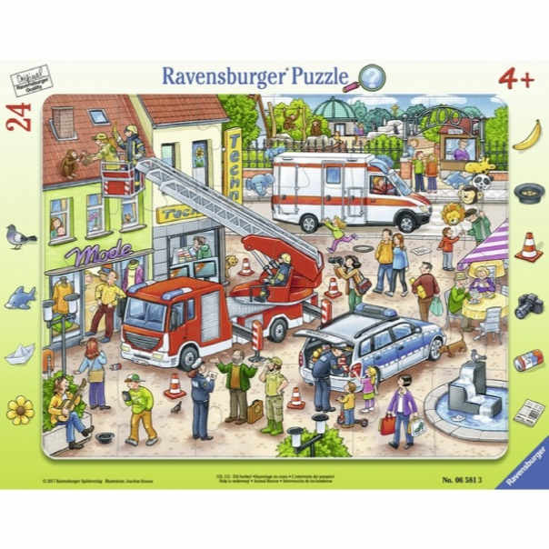 Ravensburger puzzle (slagalice) - Spasavanje životinja u gradu