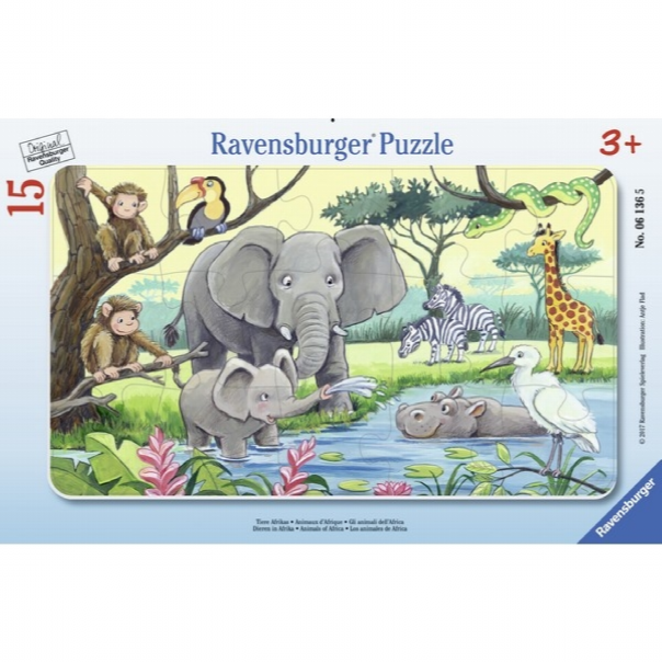 Ravensburger puzzle (slagalice) - Bebe životinje u Africi