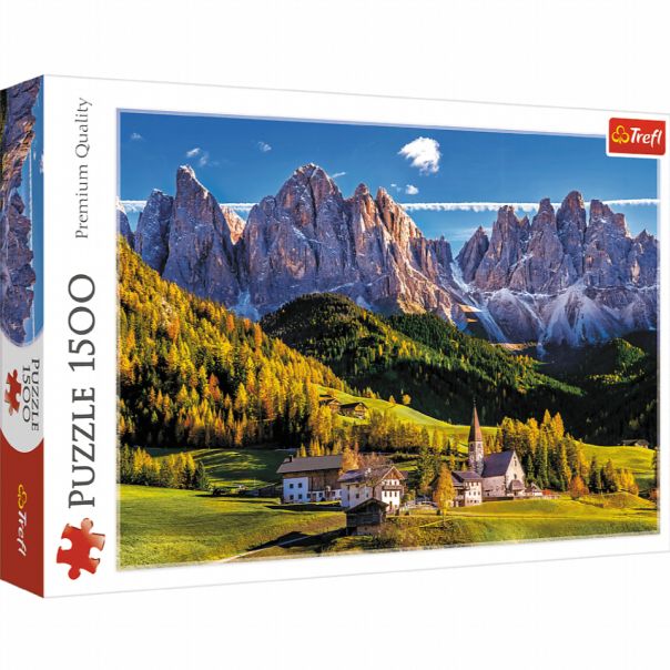 TREFL Puzzle Val Di Funes Dolina, Dolomiti, Italija - 1.500 delova