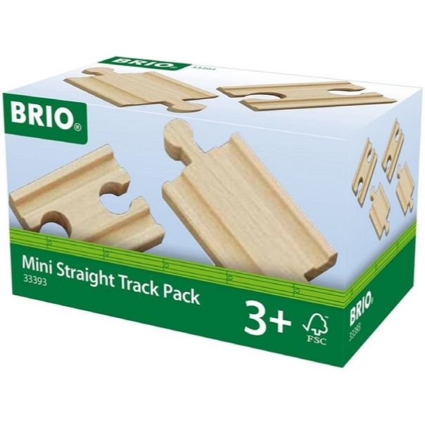 BRIO Delovi za prugu - set mini ravnih staza