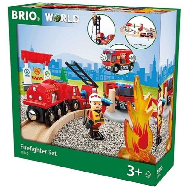 BRIO Set za vatrogasce
