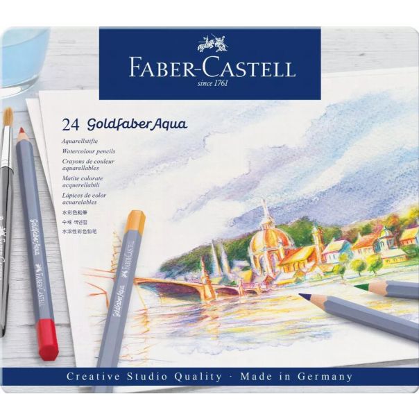 FABER CASTELL Drvene bojice Aqua Goldfaber, set 1/24 114624