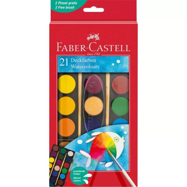 FABER CASTELL Vodene boje, set 1/21 125021