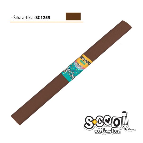 S-COOL Krep papir, braon sc1259