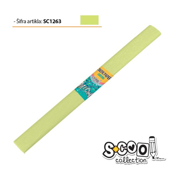 S-COOL Krep papir, žuto-zeleni sc1263