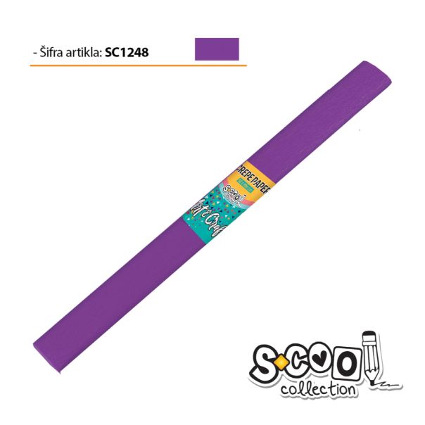 S-COOL Krep papir, lila sc1248