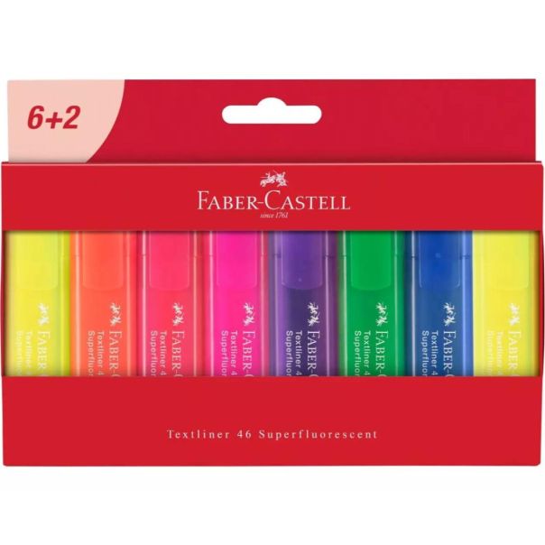 FABER CASTELL Tekst markeri 46 set 1/8 254667