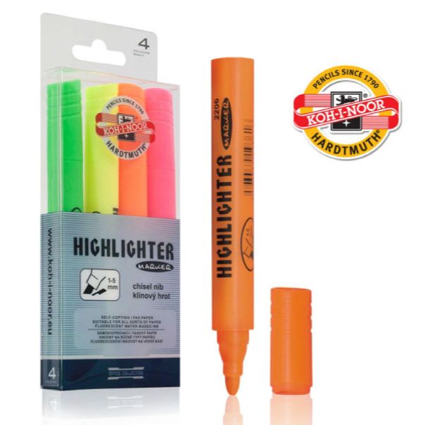 KOH-I-NOOR Tekst marker set 1/4