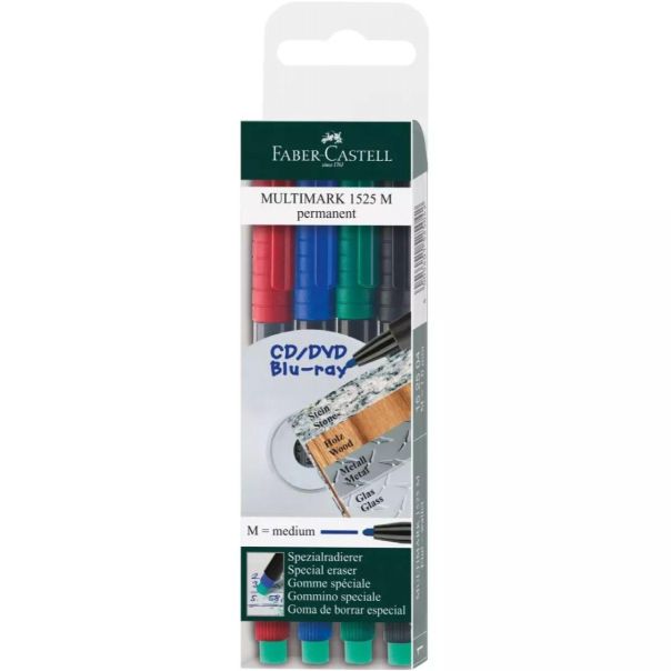 FABER CASTELL Markeri OHP, set 1/4 152304