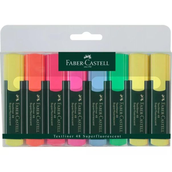 FABER CASTELL Tekst markeri 48, set 1/8 154862