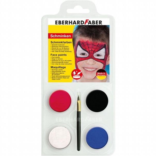 EBERHAR FABER Boje za lice Spiderman, set 1/4 579015