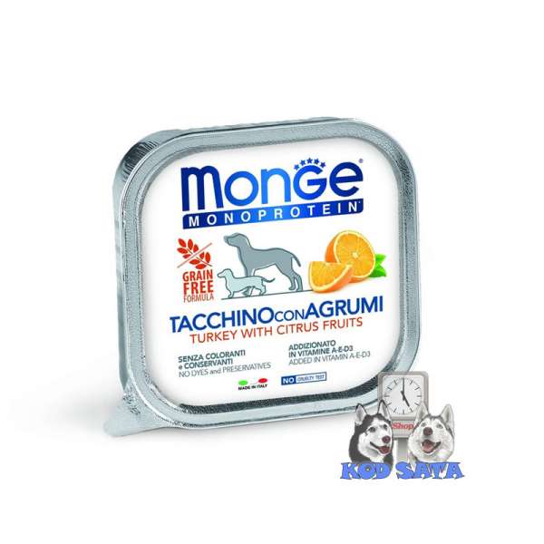 Monge Monoprotein Pašteta Ćuretina i Agrumi 150g