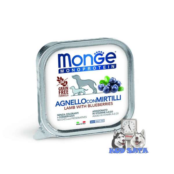 Monge Monoprotein Pašteta Jagnjetina i Borovnice 150g