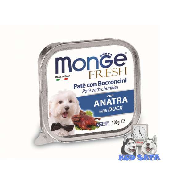 Monge Fresh Pašteta Za Pse Pačetina 100g