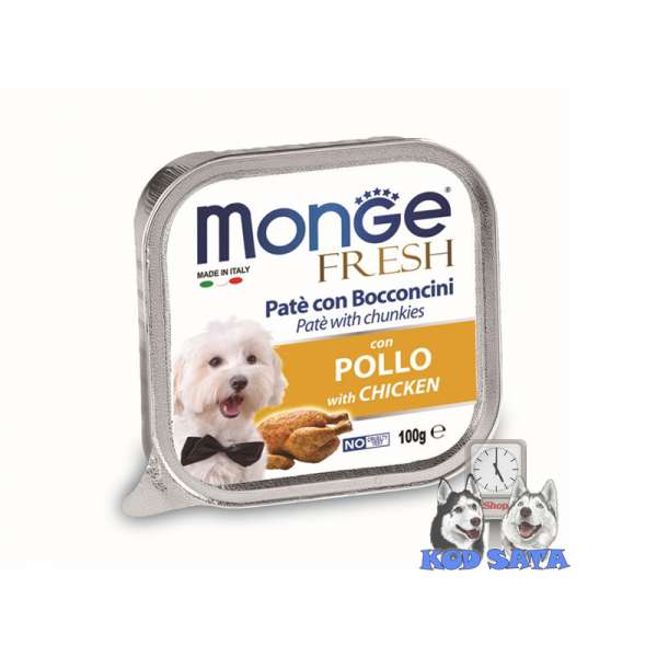 Monge Fresh Pašteta Za Pse Piletina 100g