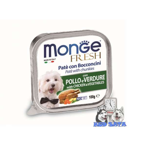 Monge Fresh Piletina i Povrće 100g