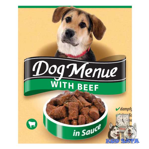 Dog Menue Govedina 1240g