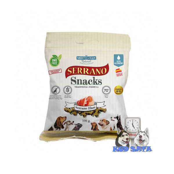 Mediterranean Natural Serrano Poslastice Za Pse, Serano šunka 100g