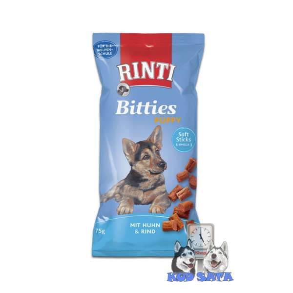 Rinti Bitties Puppy Poslastice Za Štence, Piletina i Govedina 75g