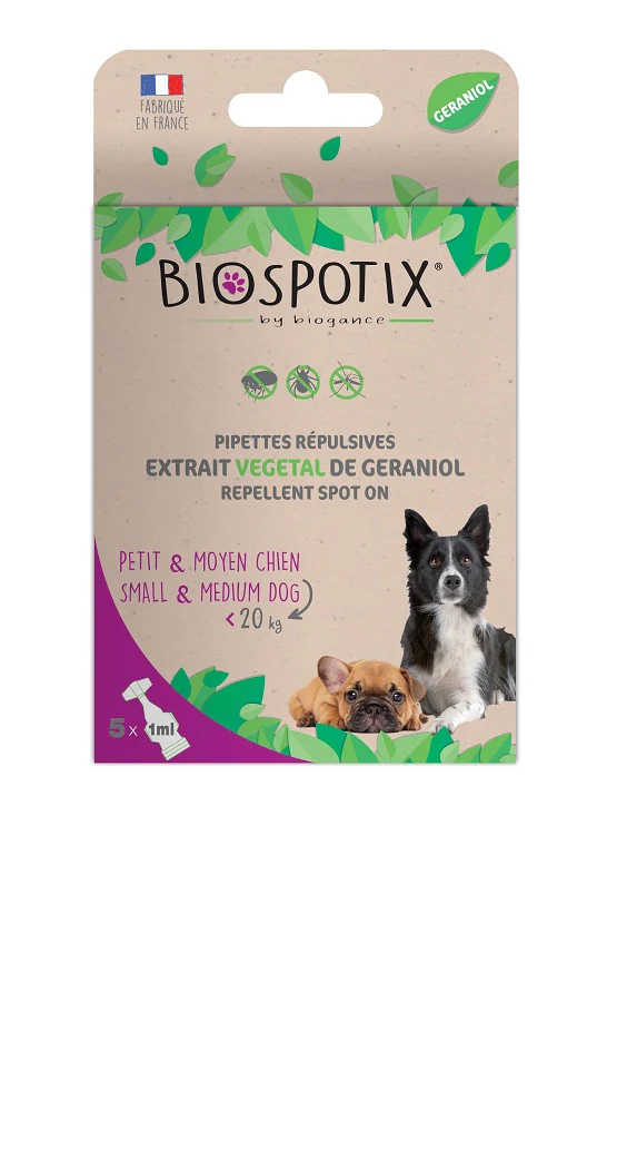 BIOSPOTIX - Small & Medium Dog Spot On (<20 kg) 5x1ml