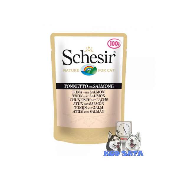 Schesir Cat Tunjevina i Losos (100g x 6)