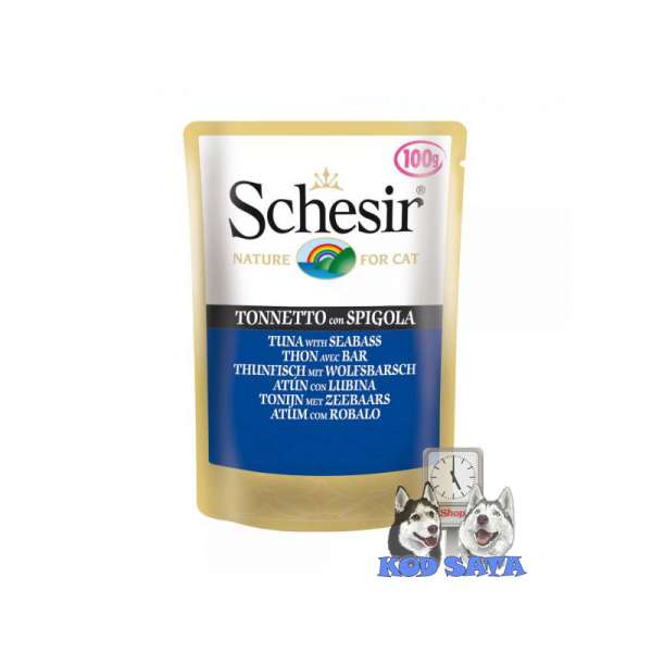 Schesir Cat Tunjevina i Brancin (100g x 6)