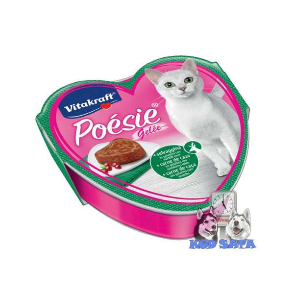 Vitakraft Poesie Srce Sos Za Mačke Divljač u želeu od brusnice 85g