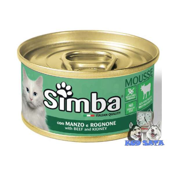 Simba Mousse Za Mačke Teletina i Bubci 85g