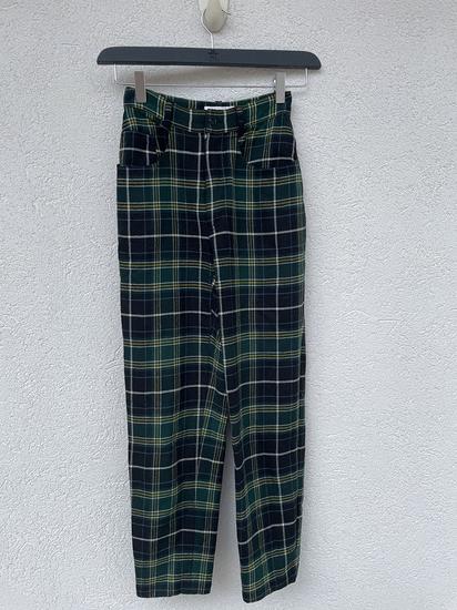 Bintage karirane pantalone XS