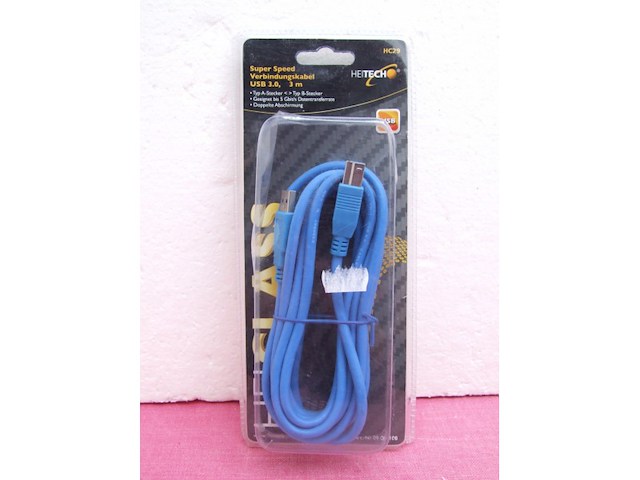 HEITECH Super brzi USB 3.0 kabl A muski na B muski NOVO