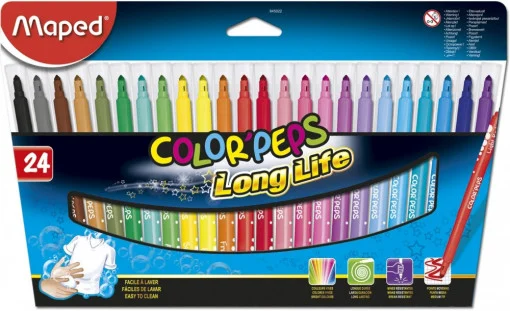 FLOMASTERI MAPED COLOR`PEPS LONG LIFE 1/24