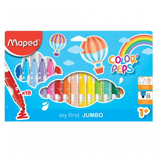 FLOMASTERI MAPED COLOUR`PEPS JUMBO 1/18