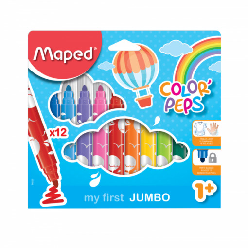 FLOMASTERI MAPED COLOUR`PEPS JUMBO 1/12