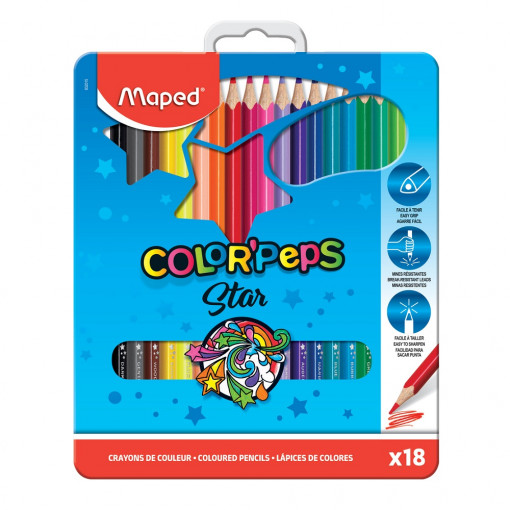 DRVENE BOJICE MAPED COLOR`PEPS METAL 1/18